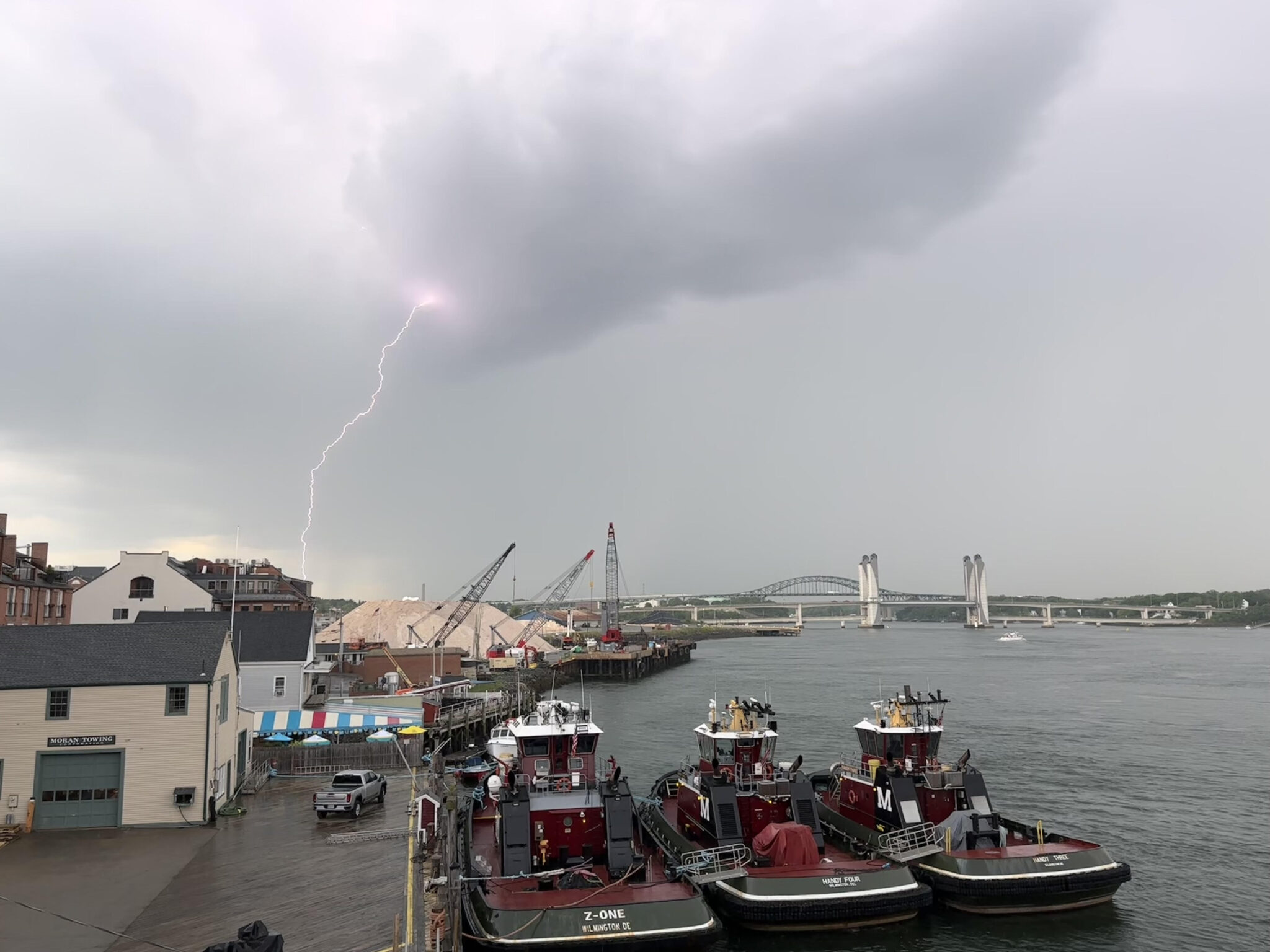 Lightning over the Piscataqua River - CMA Engineers